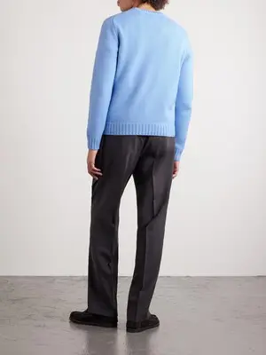SAMAN AMEL Gio Cashmere Sweater - Blue