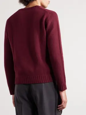 SAMAN AMEL Gio Cashmere Sweater - Red