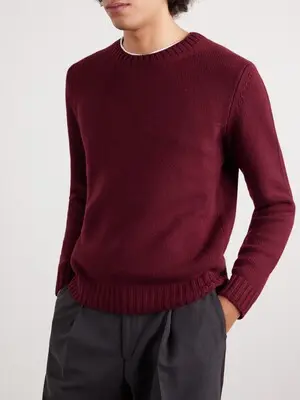 SAMAN AMEL Gio Cashmere Sweater - Red