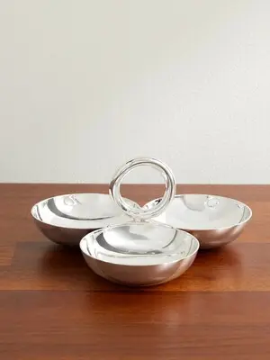 Christofle Vertigo Small -plated Bowl Set - Silver