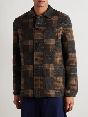 Sid Mashburn Checked Wool-flannel Overshirt