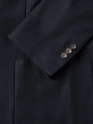 Altea Aston Slim-fit Virgin Wool-blend Suit Jacket - Blue