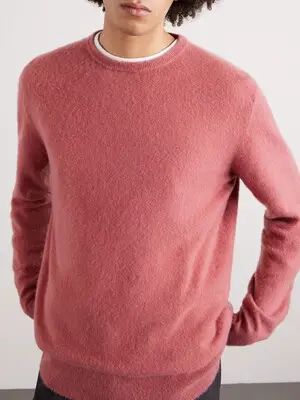 Massimo Alba Kane Brushed Cashmere Sweater - Red