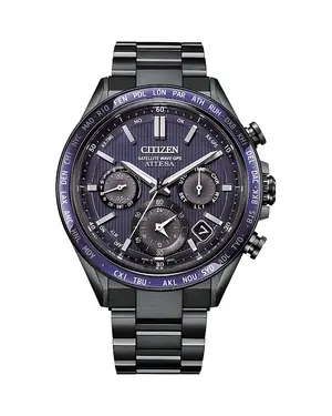 Citizen Attesa Chronograph, 45mm - Blue/gray