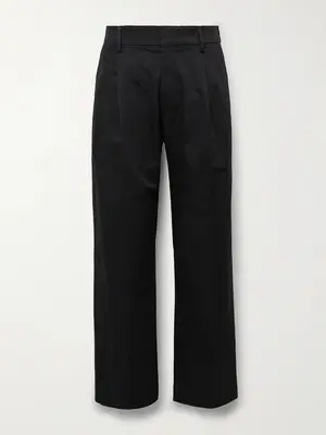 Nn07 Kay 1420 Wide-leg Pleated Trousers - Black