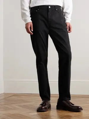 Nn07 Tony 1923 Straight-leg Twill Trousers - Black