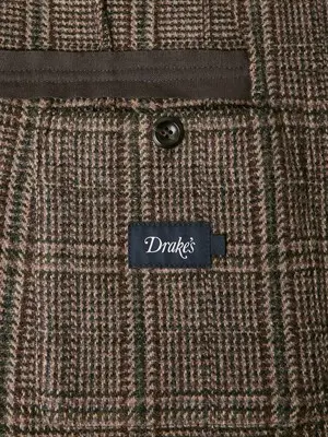 DRAKE'S Checked Wool-tweed Blazer