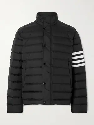 Thom Browne Striped Quilted Ripstop Down Jacket