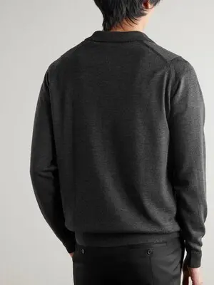John Smedley Tibor Merino Wool Cardigan - Gray