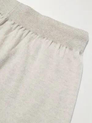 John Smedley Henning Tapered Merino Wool Sweatpants - Gray