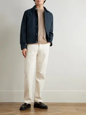 John Smedley Hilcote Merino Wool And Sea Island Cotton-blend T-shirt