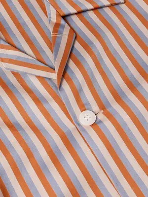 Derek Rose Wellington Striped Cotton-poplin Pyjama Set