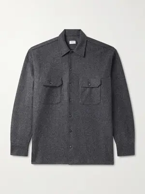 GHIAIA Wool Overshirt - Gray