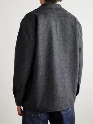 GHIAIA Wool Overshirt - Gray