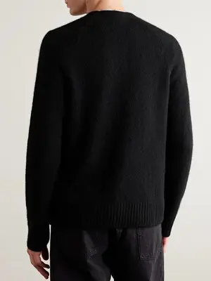 JAMES PERSE Cashmere Crew Neck Sweater - Black
