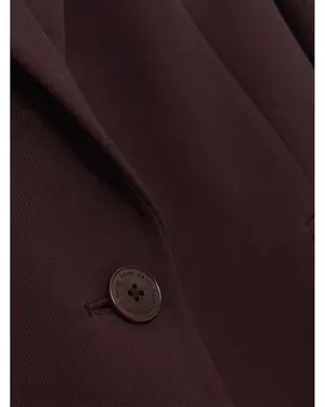 REISS Petite Gabi Peak Lapel Blazer - Berry