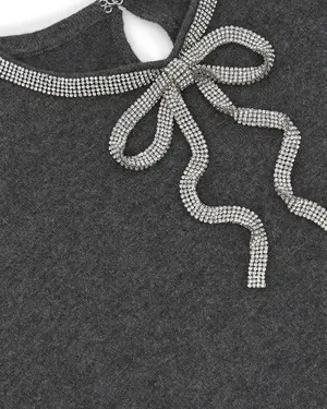REISS Ria Chain Detail Knitted Mini Dress