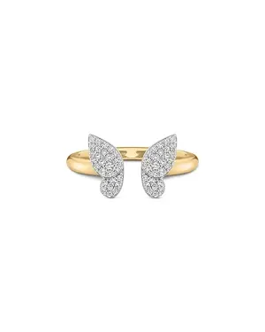 Phillips House 14k Yellow Diamond Butterfly Ring - Gold