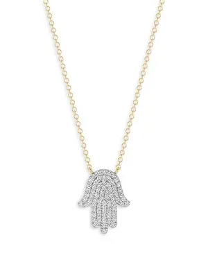 Phillips House 14k Yellow Diamond Hamsa Necklace - Gold