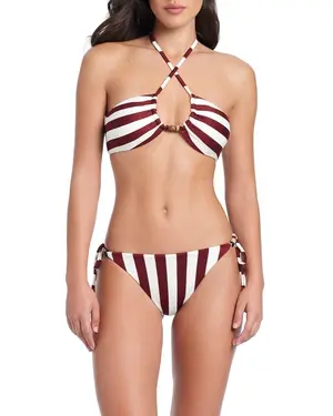 Red Carter Side-tie Bikini Bottom