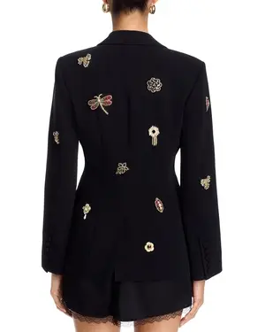 Cinq À Sept Cheyenne Brooches Blazer - Black