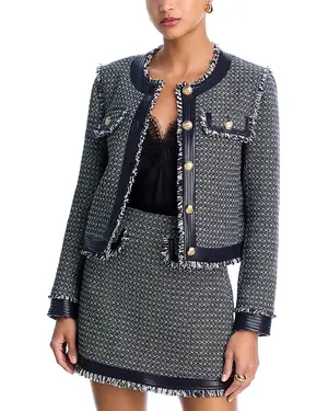 Cinq À Sept Birdseye Tweed Deva Jacket
