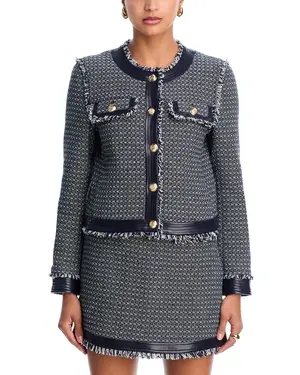 Cinq À Sept Birdseye Tweed Deva Jacket