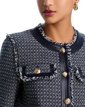 Cinq À Sept Birdseye Tweed Deva Jacket