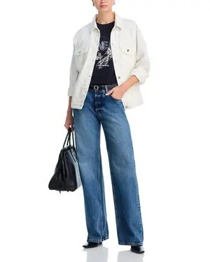 ANINE BING Rory Button-front Jacket - Ecru