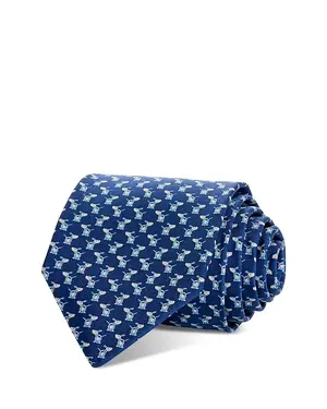 FERRAGAMO Silk Classic Neck Tie - Blue