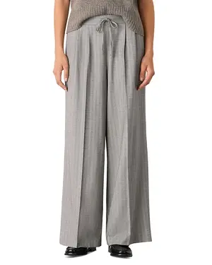 Grey Wide Leg Trousers