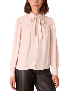 Whistles Tie Neck Blouses