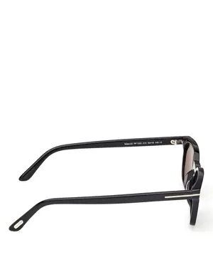 TOM FORD Square Sunglasses, 53mm - Black/smoke