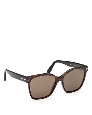TOM FORD Iris Butterfly Sunglasses, 56mm - Red