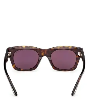 TOM FORD Square Sunglasses, 51mm - Havana/brown