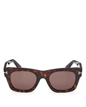TOM FORD Square Sunglasses, 51mm - Havana/brown