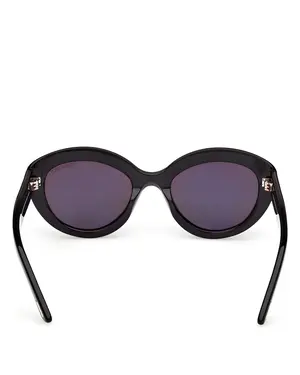 TOM FORD Stacy Cat Eye Sunglasses - Black/smoke