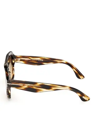 TOM FORD Rhonda Pilot Sunglasses - Havana/smoke