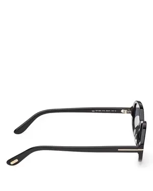 TOM FORD Iggy Oval Sunglasses - Black/smoke
