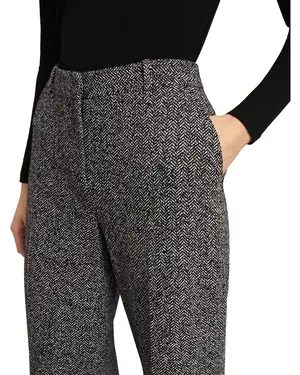 HOBBS LONDON Marlyn Herringbone Trousers