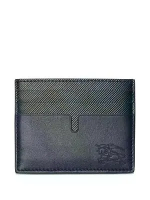 Burberry Leather Card Holder - Blue