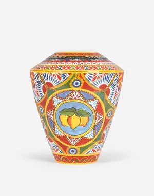 Dolce & Gabbana Large Amphora Porcelain Vase - Multicolor