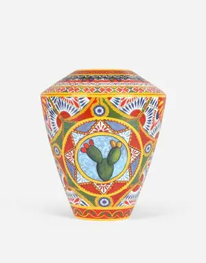 Dolce & Gabbana Large Amphora Porcelain Vase - Multicolor