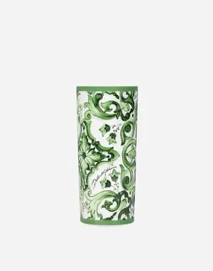Dolce & Gabbana Cylindrical Porcelain Vase - Multicolor