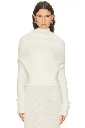 Rick Owens Long Sleeve Cowl Sweater