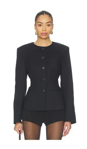 Eaves Notched Lapel Outerwear For Women