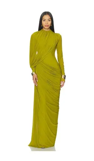 DEME BY GABRIELLA Suzie Dress In Olive - Green