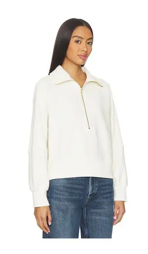 Varley Milano Half Zip Sweatshirt - Ivory