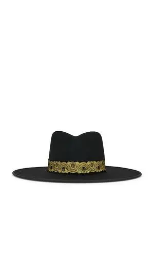 Lack Of Color Rancher Hat - Noir & Gold Special