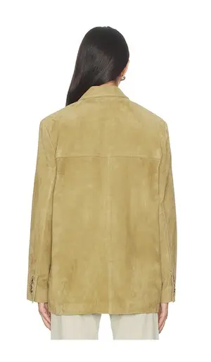 EAVES Aroa Suede Blazer Jacket - Palm